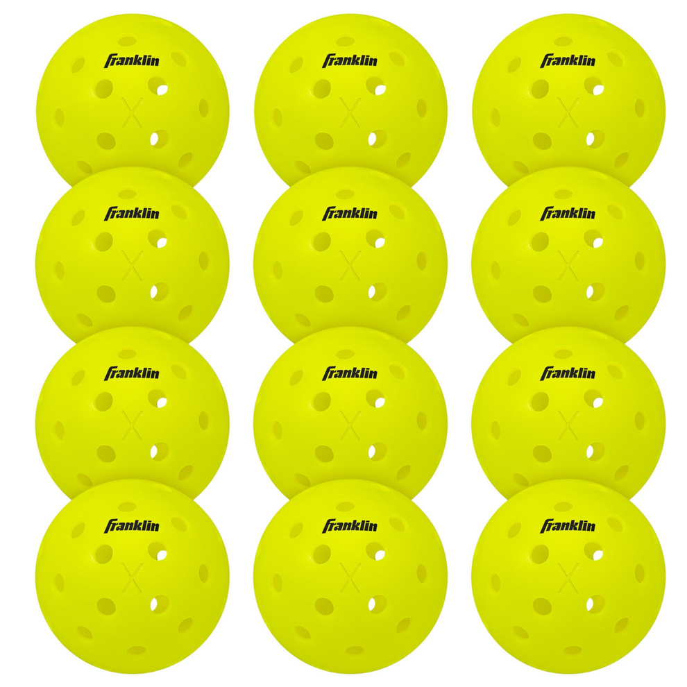 Franklin X-40 Outdoor 12 Pack Box Pickleballs - Optic Yellow ...
